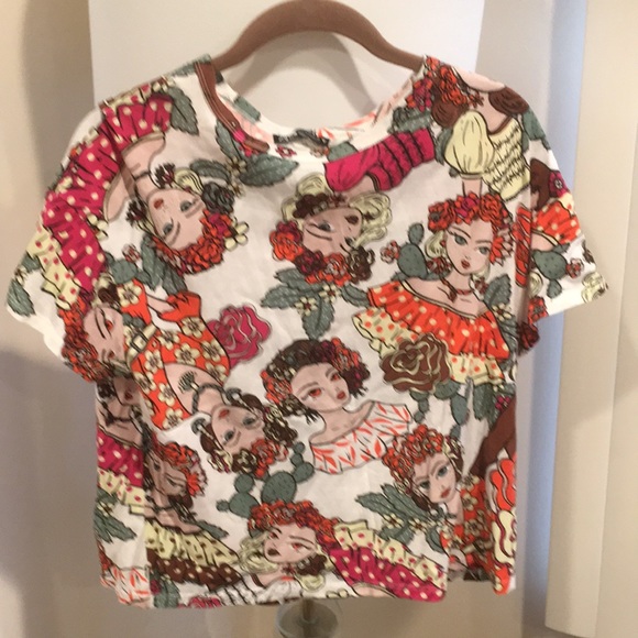 Zara | Tops | Zara Print Top | Poshmark